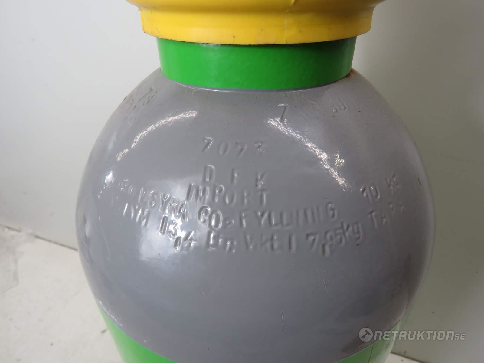 Netauktion - Friköpt gastub - ? lit / 10 kg (CO2)