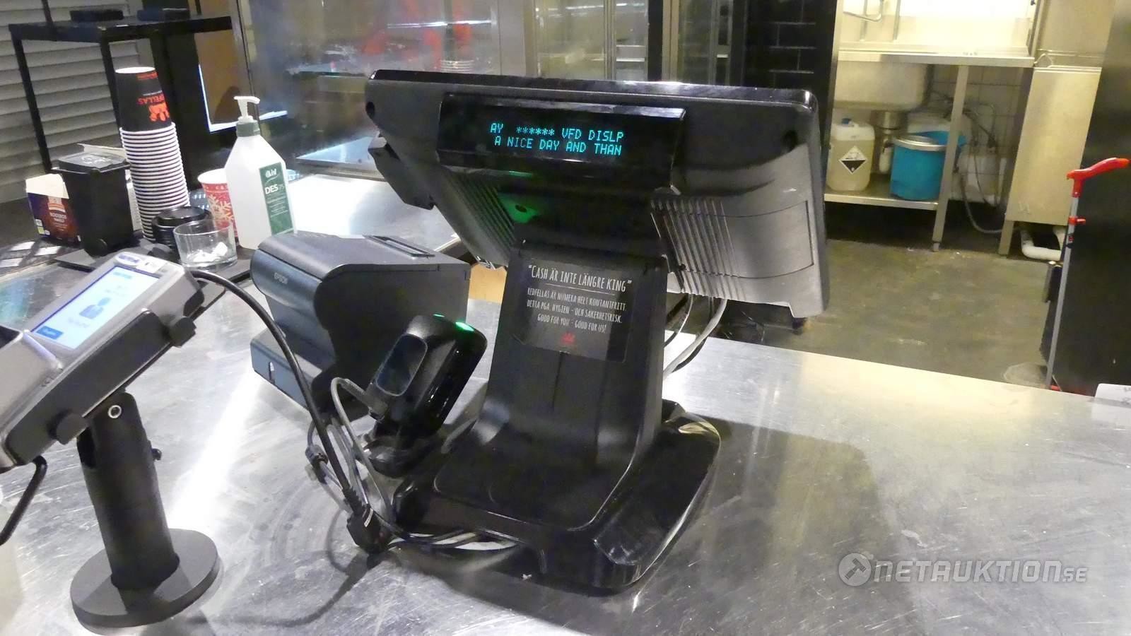 Netauktion - Kassasystem + pekplattor