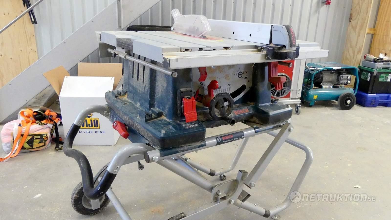 Netauktion - Bordsåg Bosch + vagn
