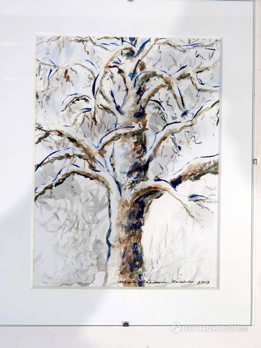 Netauktion - 5st tavlor, bl.a Lars Nyberg