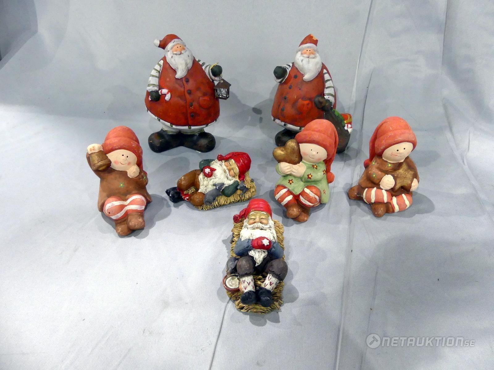 Netauktion - Jul- Tomtar & ljusglas ,25st