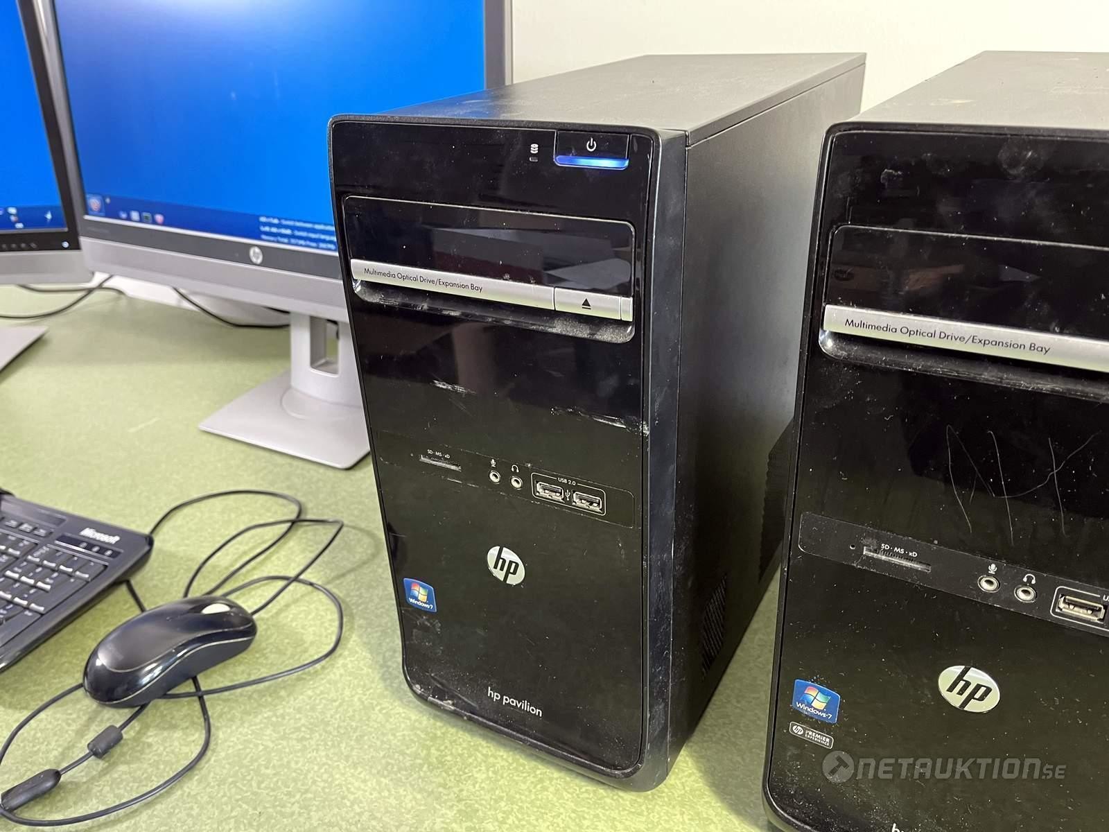 Netauktion - Hp datorer AMD A4-3420 med skärmar