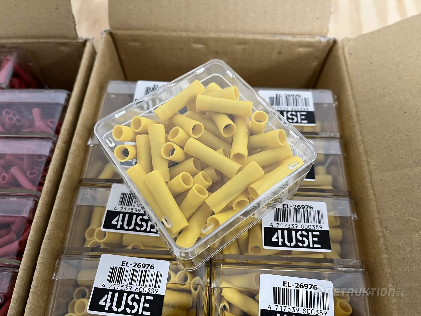 Netauktion - Kabelskor blåa, röda och gula (1)