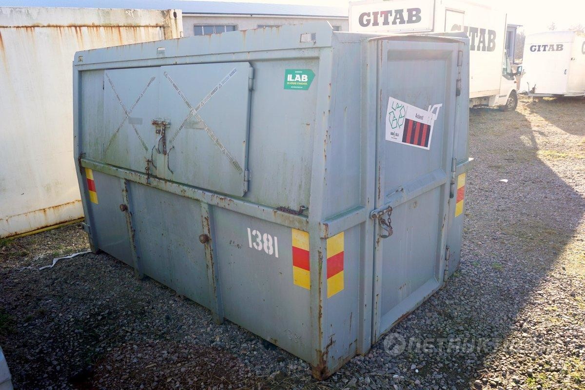 Netauktion - Avfallscontainer, täckt, 10m3 (1)