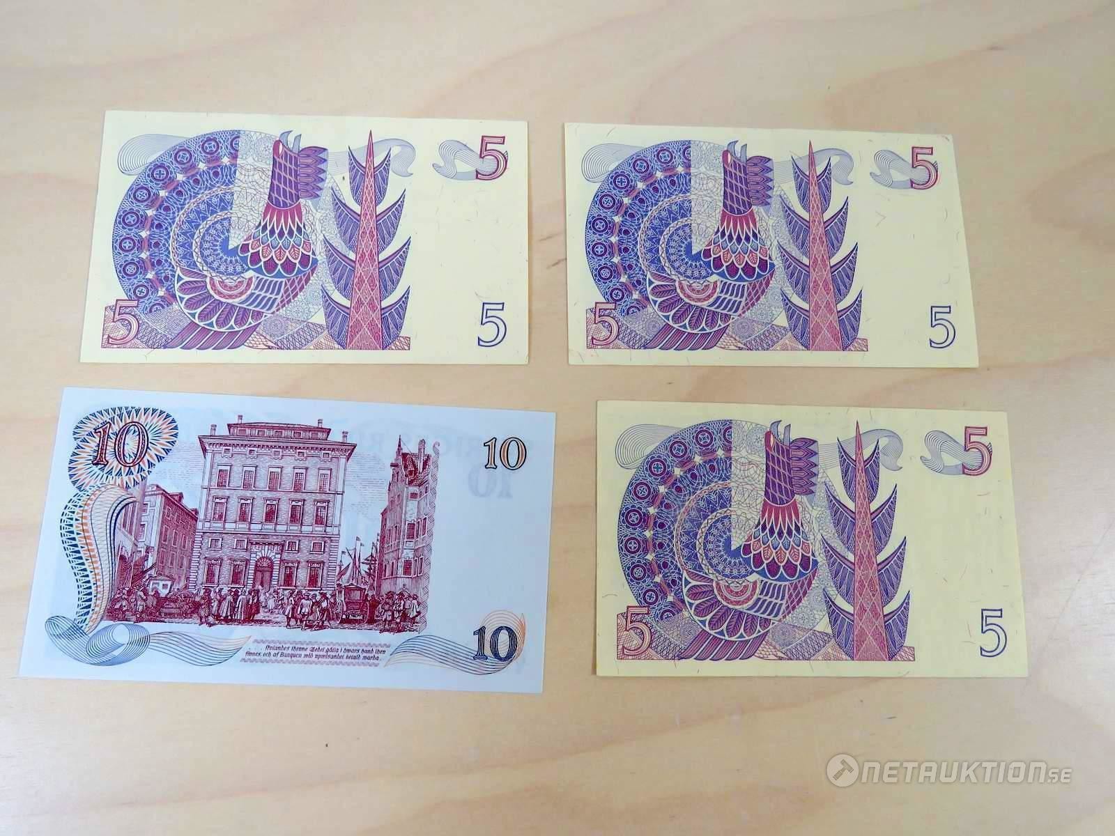 Netauktion - 10st sedlar, Sverige
