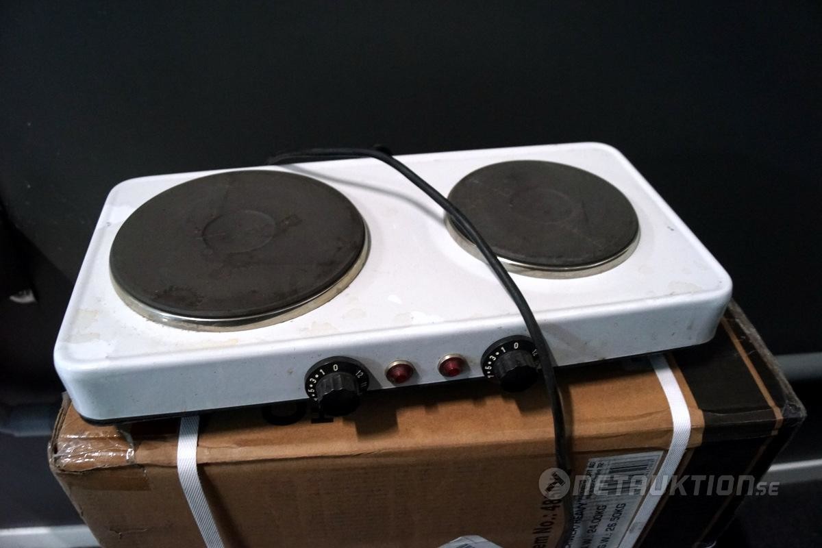 Netauktion - Spisplatta & kaffebryggare