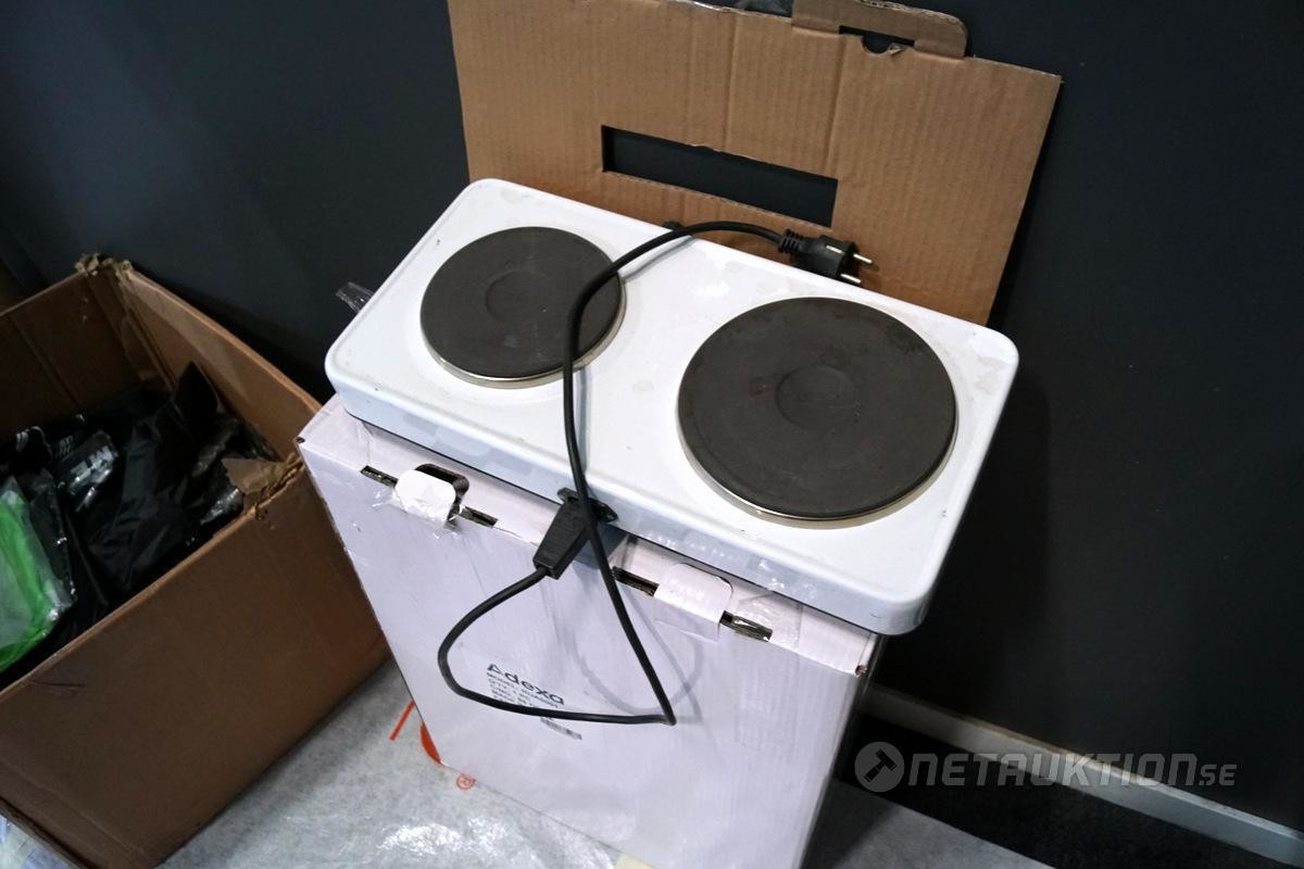 Netauktion - Spisplatta & kaffebryggare