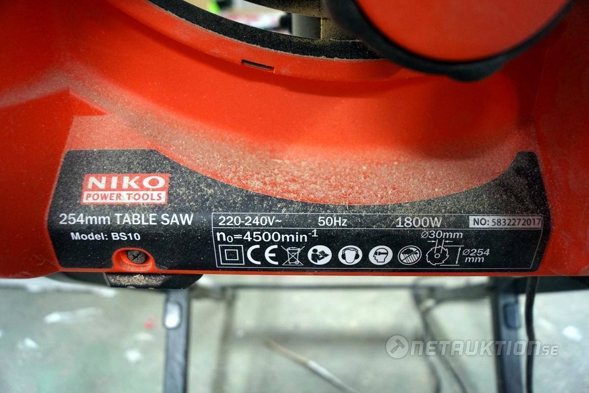 Netauktion - Bordssåg, Niko