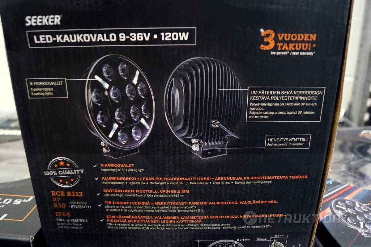 Netauktion - Seeker 9" extraljus - kit med 3 lampor