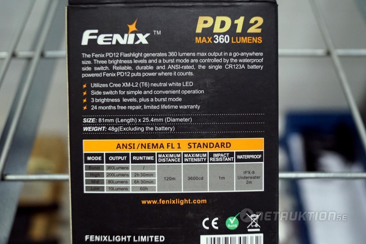 Netauktion - LED ficklampa - Fenix PD12