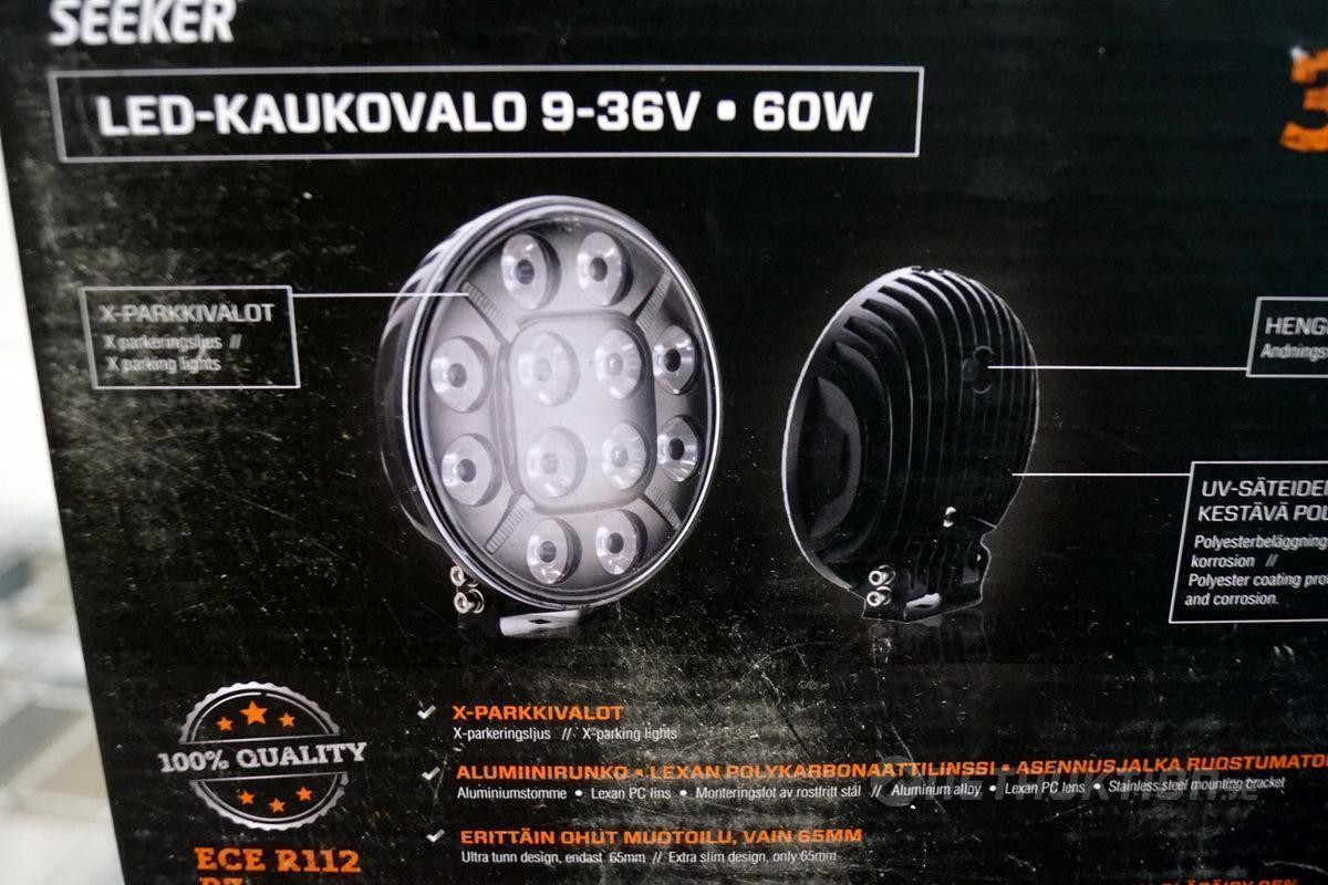Netauktion - Extraljus, Seeker 7" inkl fäste