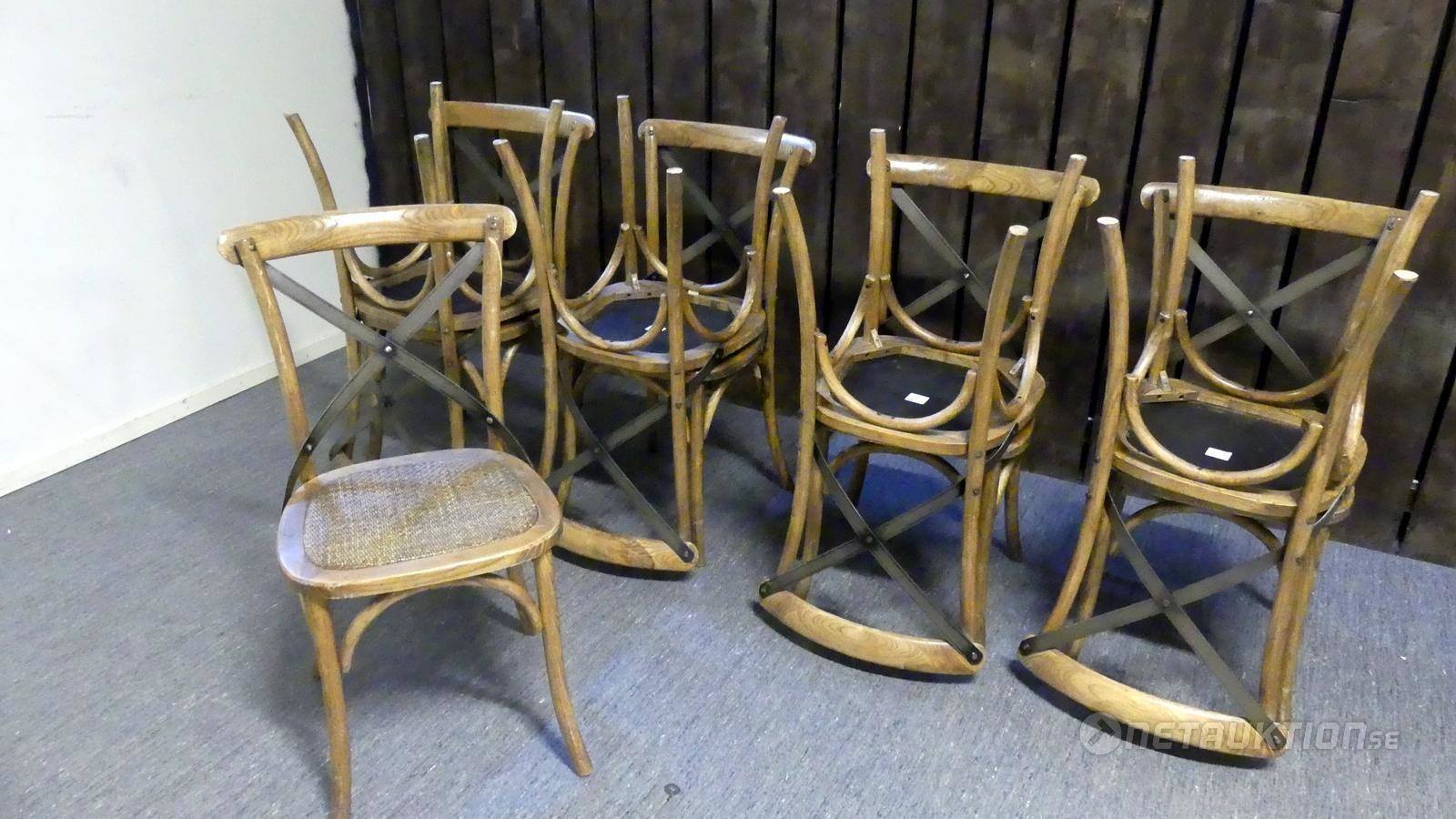 Netauktion - Bord 2st, stolar 8st