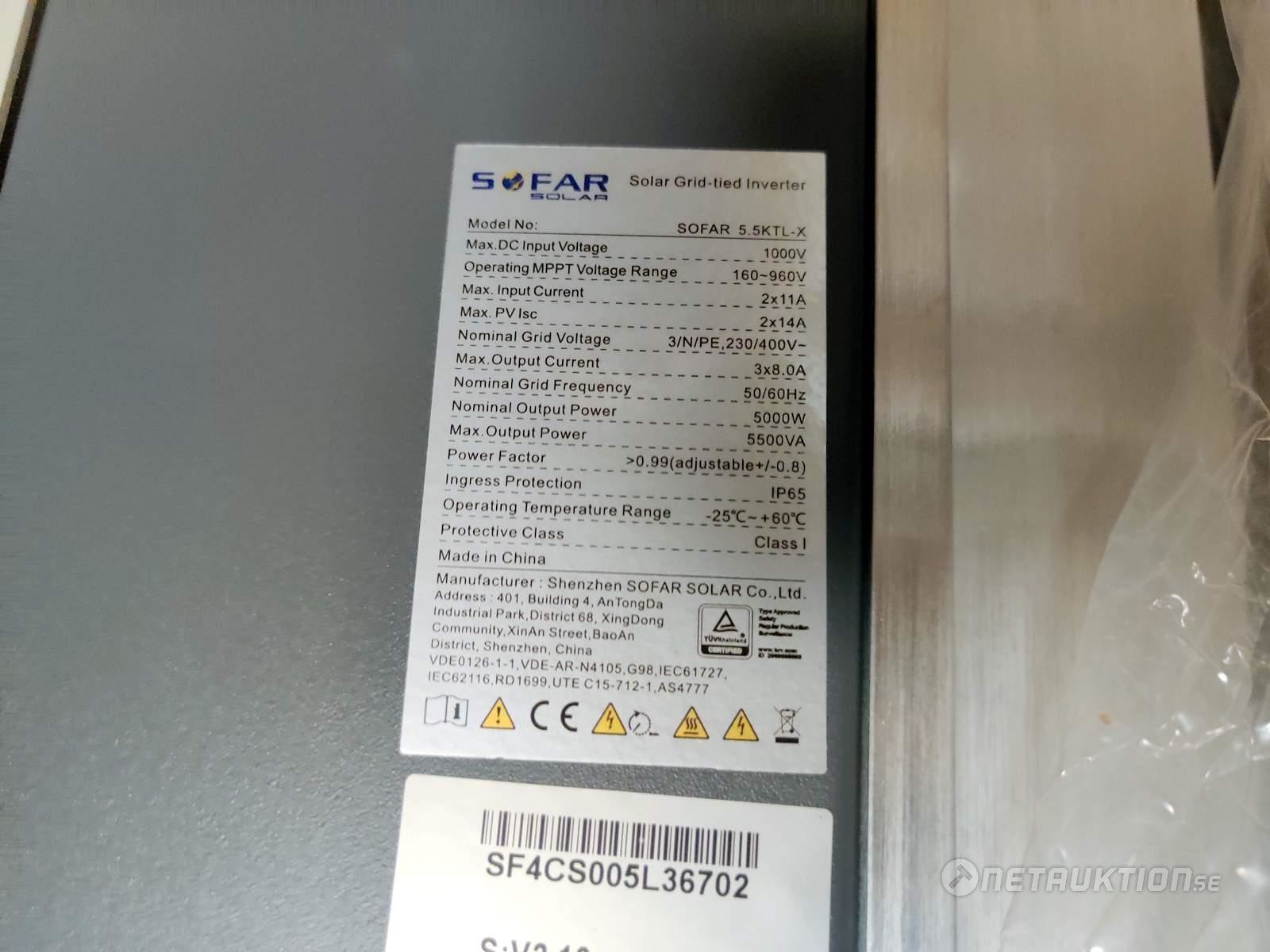 Netauktion - Inverter Sofar Solar 5000W (3)