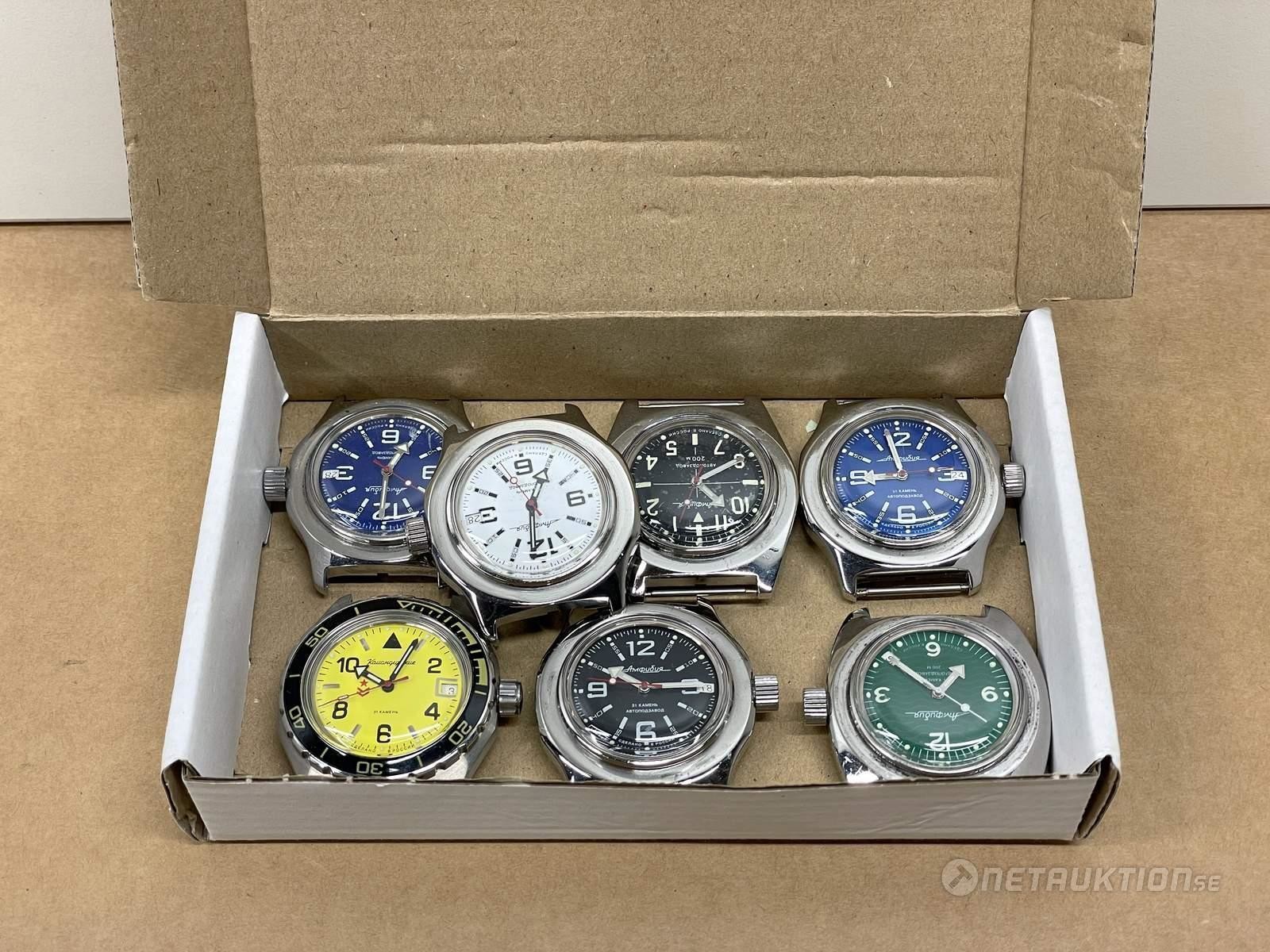 Netauktion - Vostok klockor, 7st