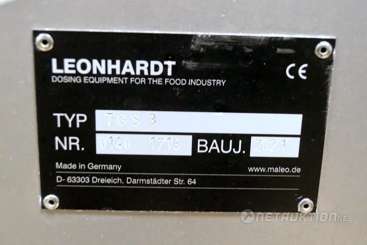 Netauktion - Fyllningsmaskin, Leonhardt TG-S 3, -21
