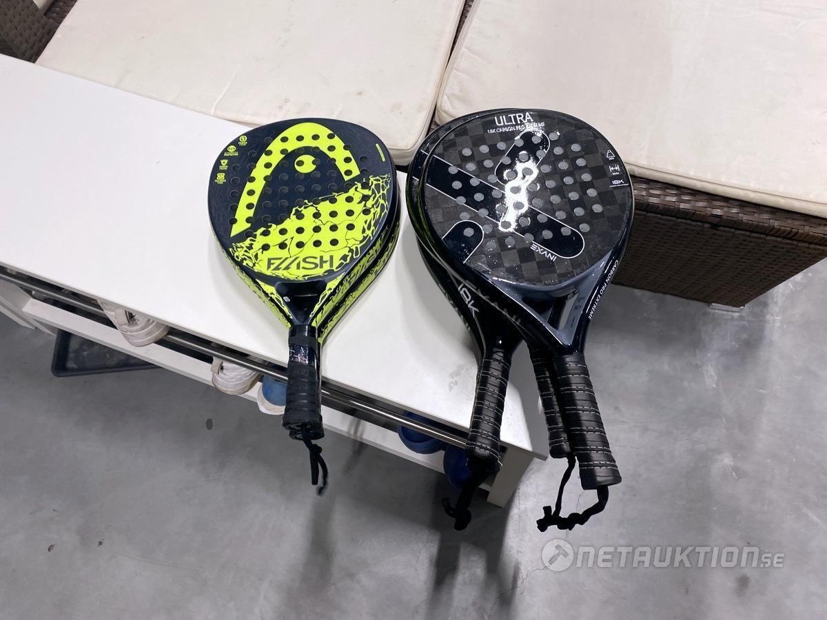 Netauktion - Padelraket, 4+1st, bl.a. Ultra Exani