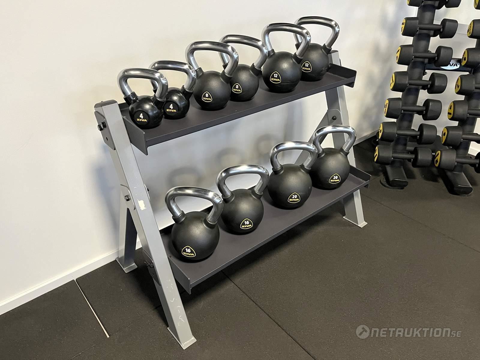 Netauktion - Kettlebell ställ med vikter