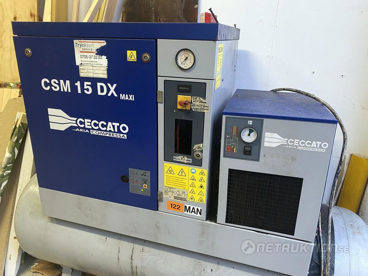 Netauktion - Skruvkompressor, Ceccato CSM 15DX (rep. obj)