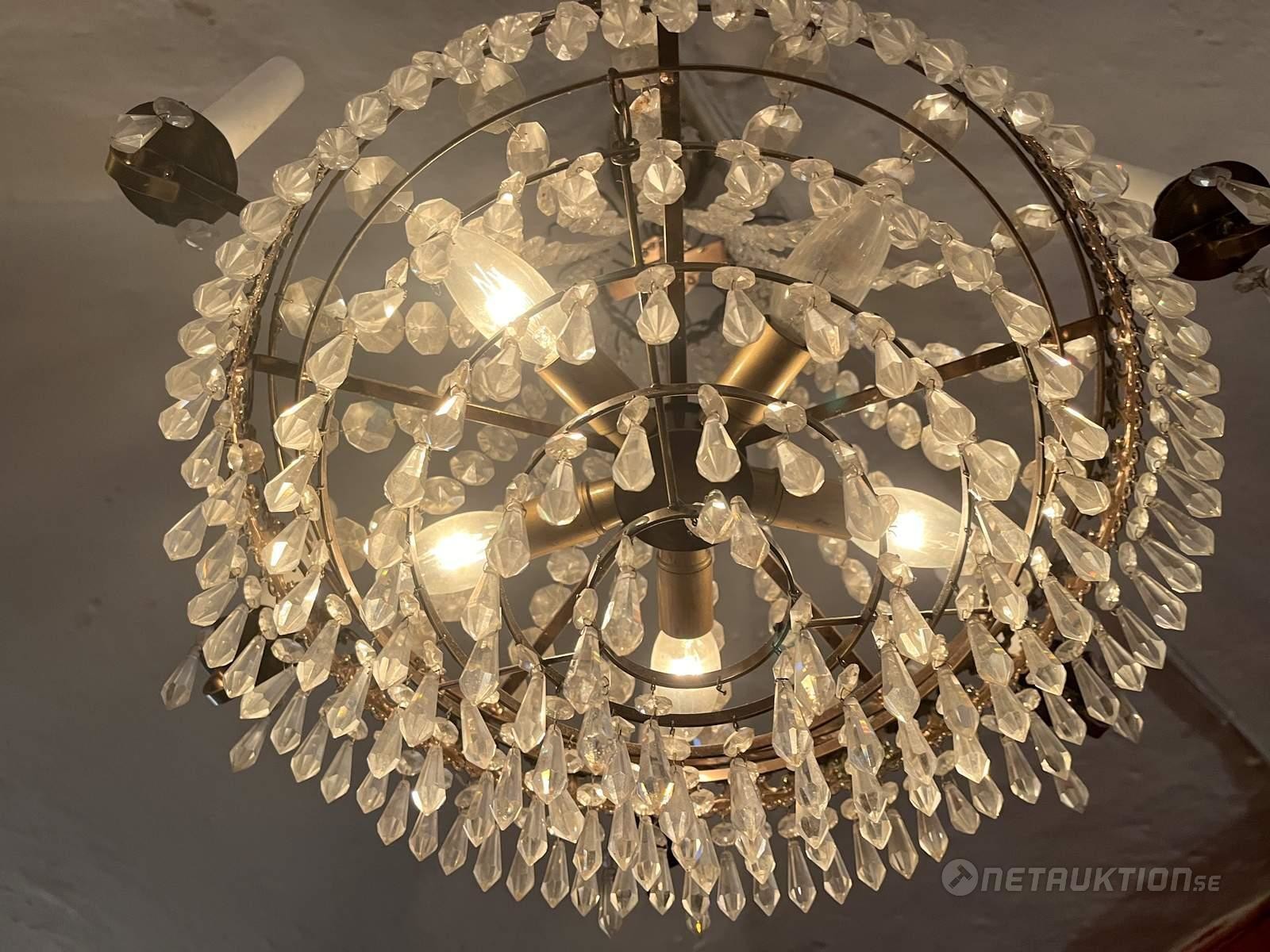 Netauktion - Taklampa, kristall