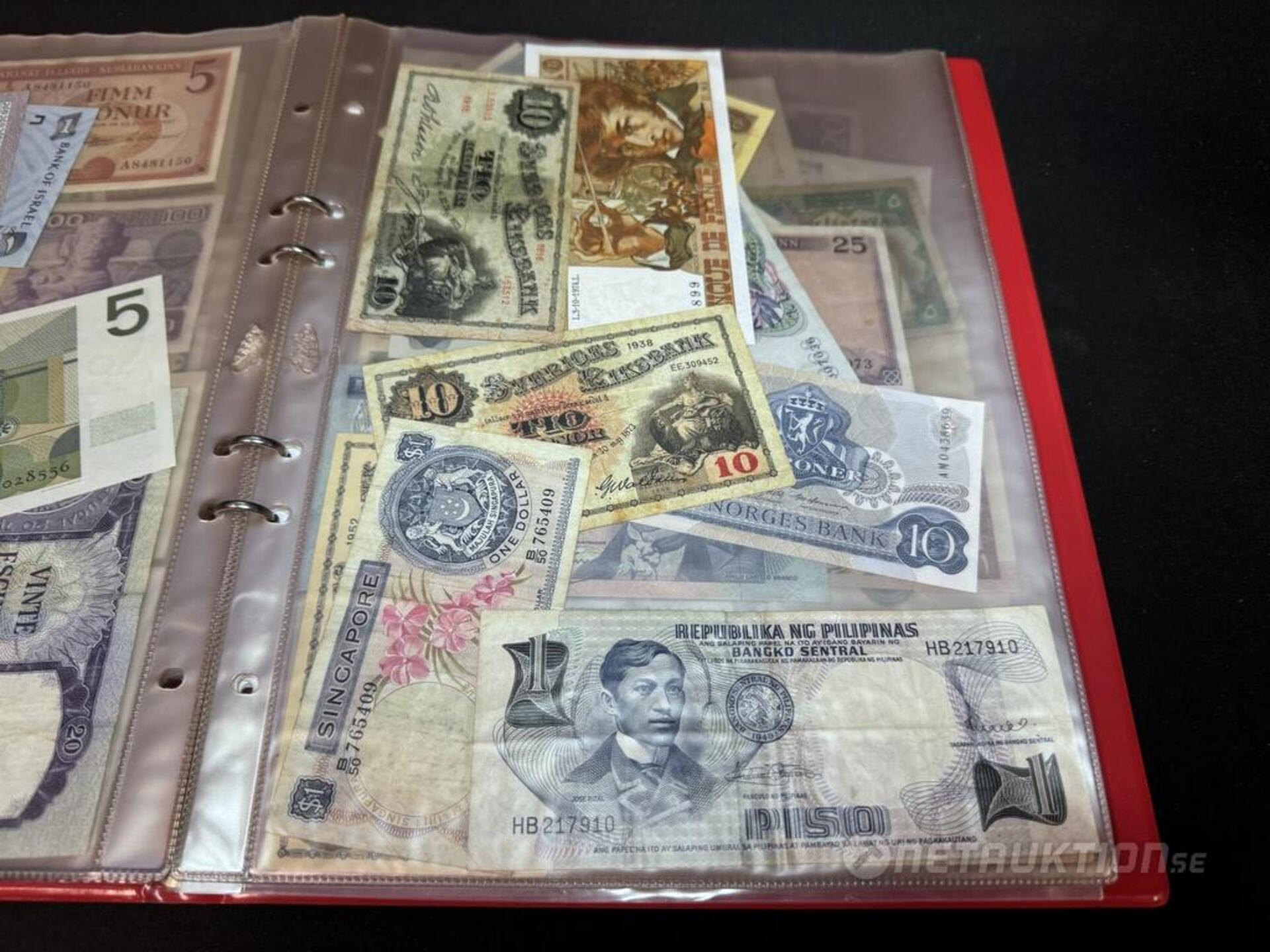 Netauktion - Album med sedlar