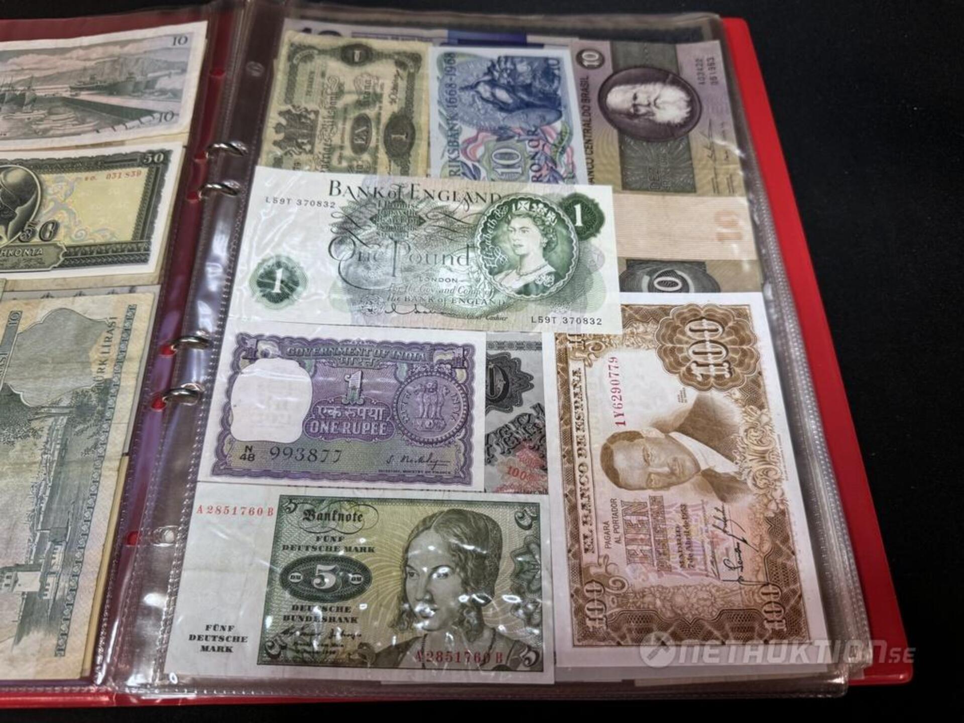 Netauktion - Album med sedlar