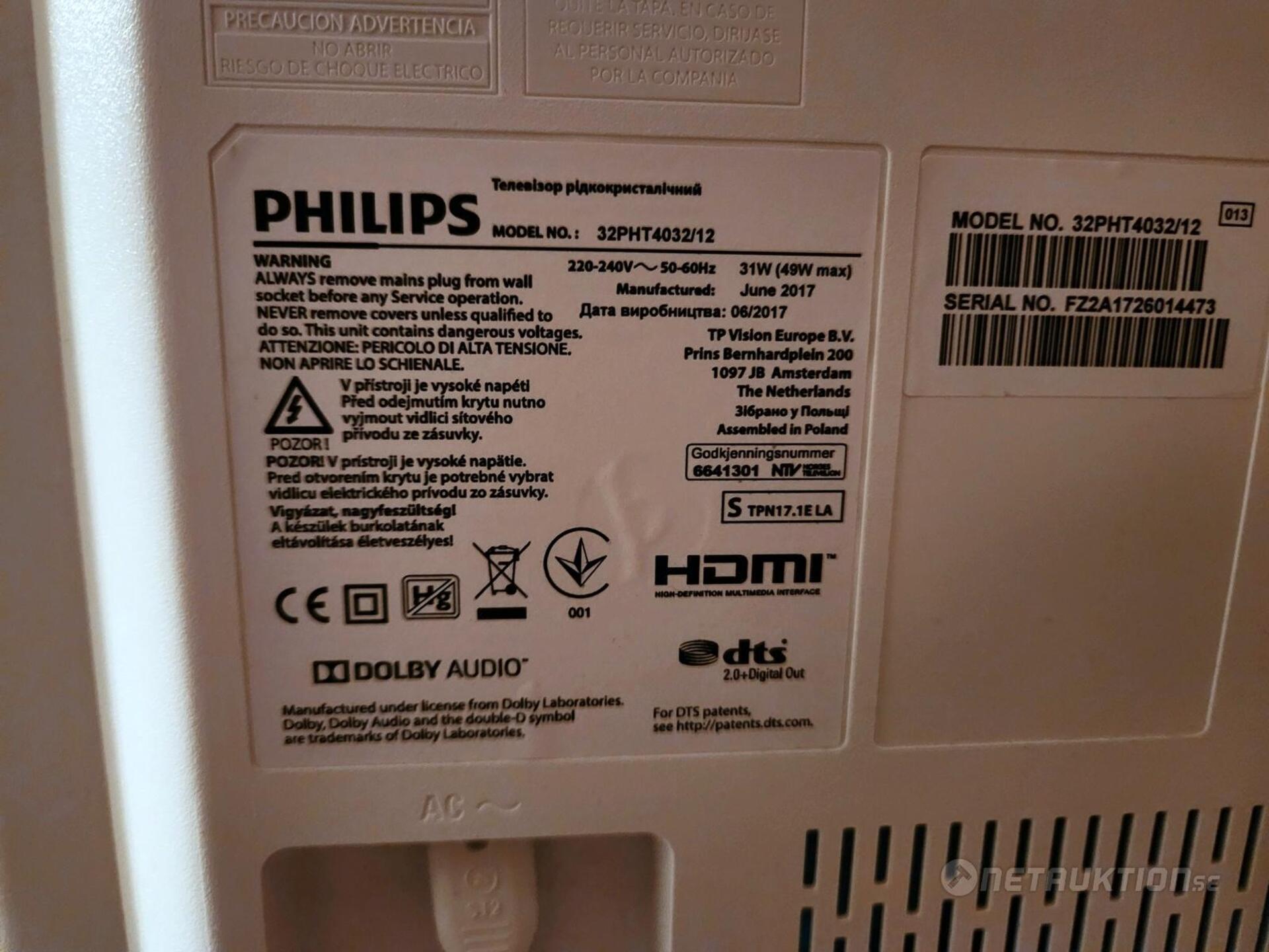 Netauktion - Tv Philips 32" (2)