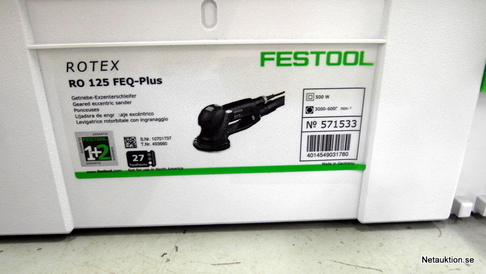 Försäljningsobjekt: Excenterslip Festool Rotex 125