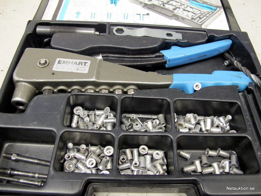 Netauktion - Handnittång och set för popnit