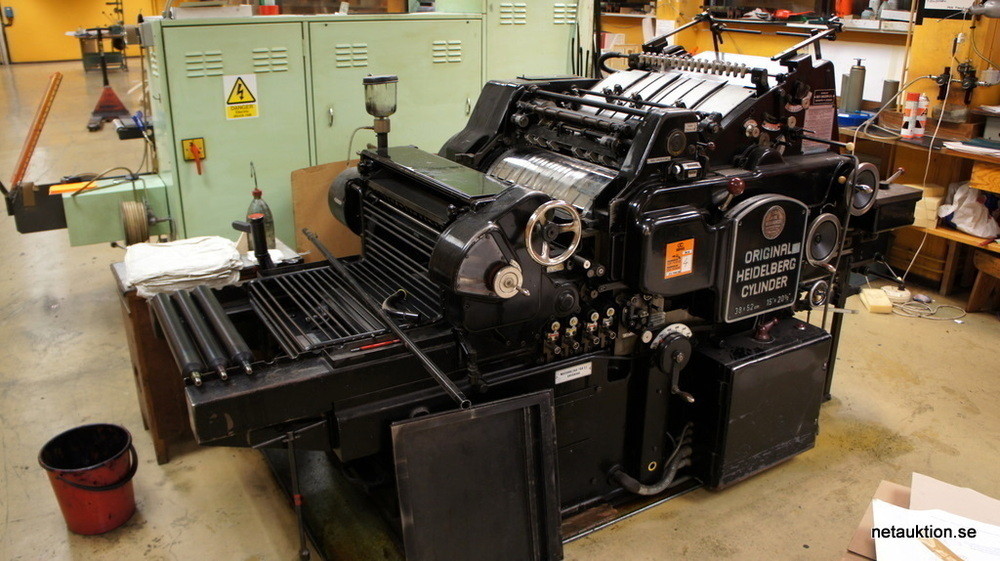 Netauktion - Till salu via auktion Heidelberg Cylinder tryckpress