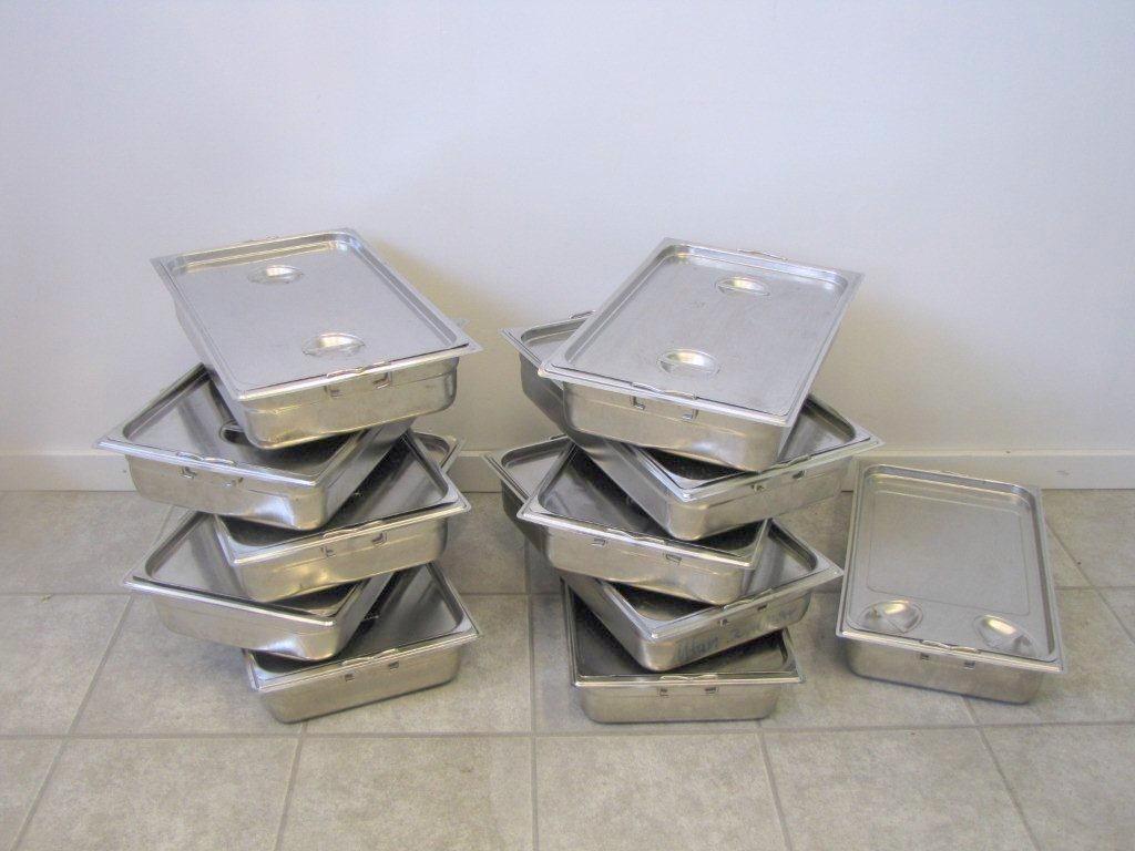 Netauktion - Rostfria bleck med lock