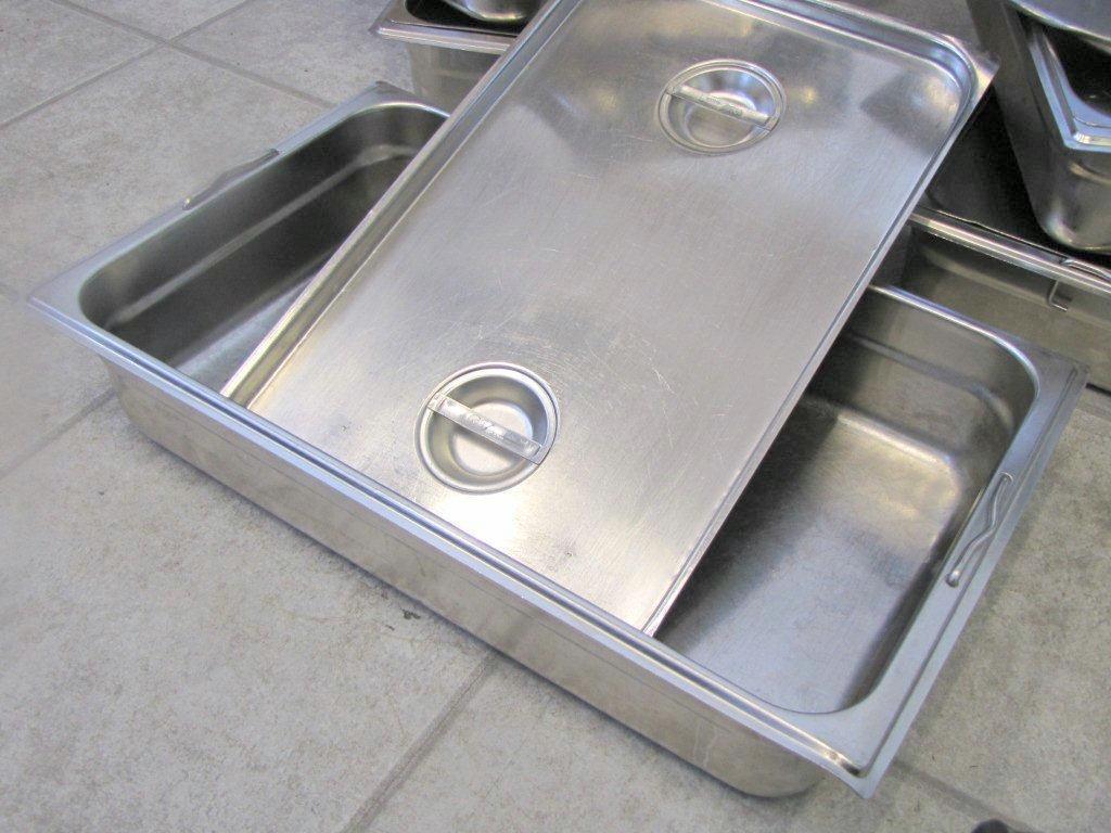 Netauktion - Rostfria bleck med lock