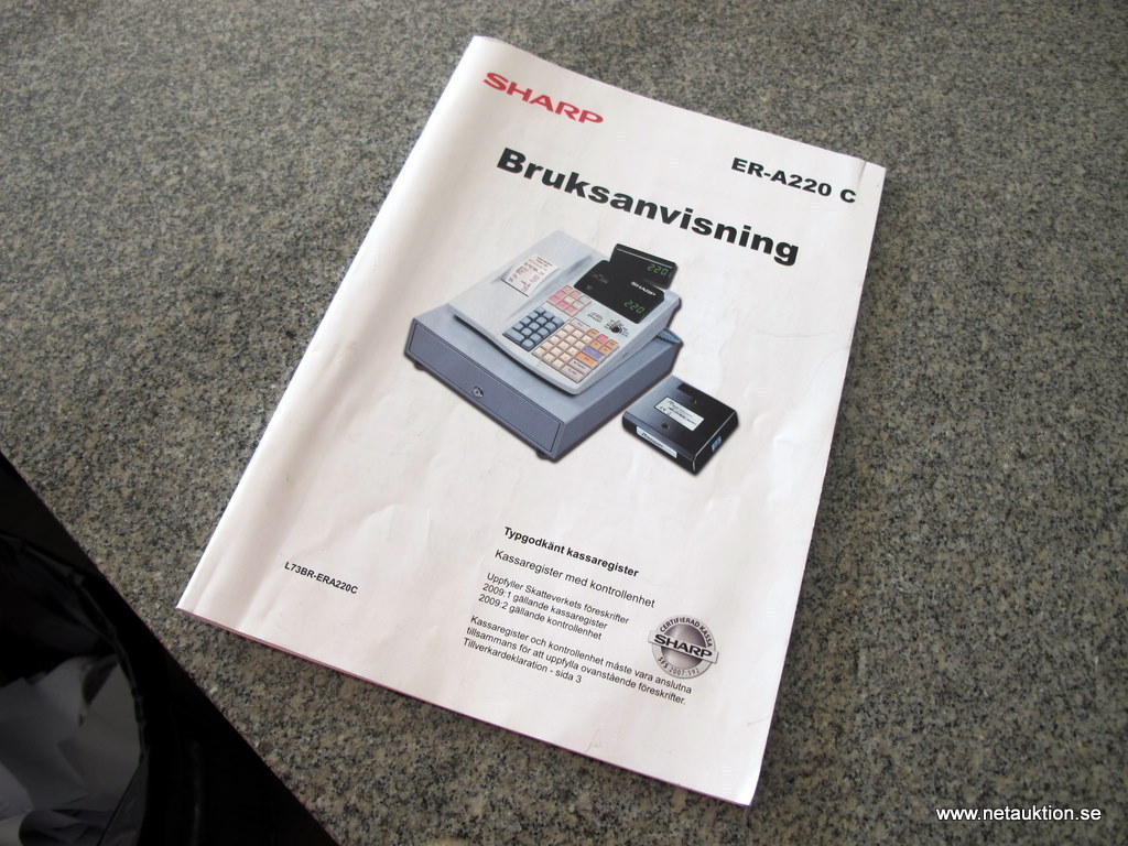Netauktion - Kassasystem, Sharp
